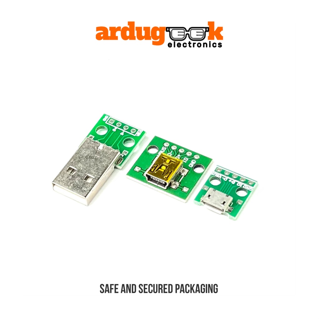 Female Fullsized Mini Micro Male Usb Adaptor Breakout Board Module