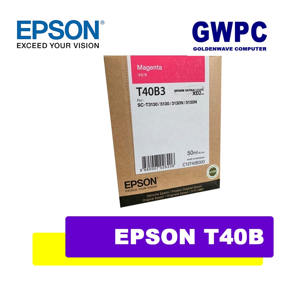 Epson T40B Ink for SC-T3130N SC-T3130 SC-T5130 | Shopee Philippines