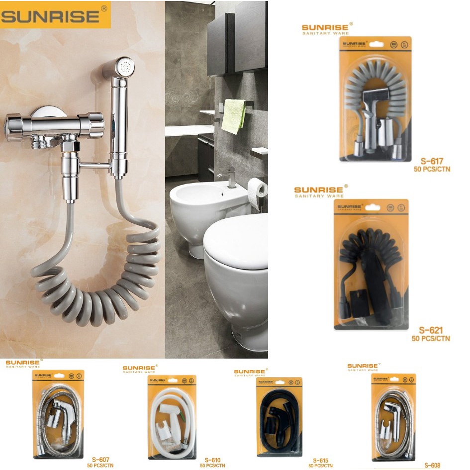 Sunrise Stainless /Chrome /Pvc Bidet Spray Set Heavy Duty | Shopee ...