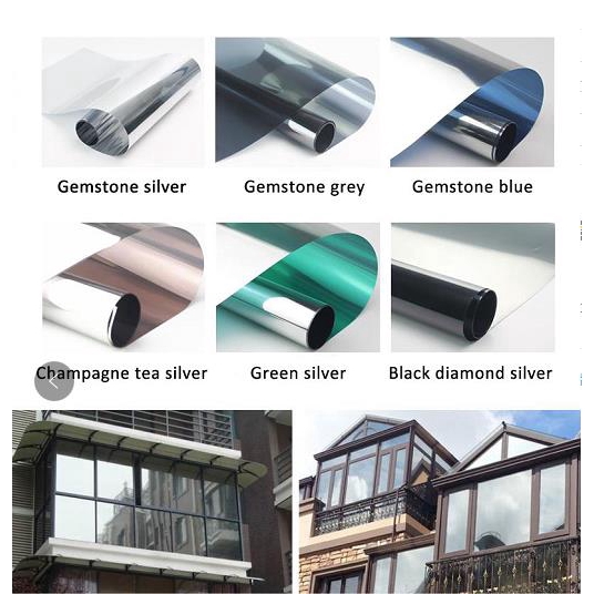 Glass Tinted Mirror Insulation Stickers Solar Reflective Waterproof ...