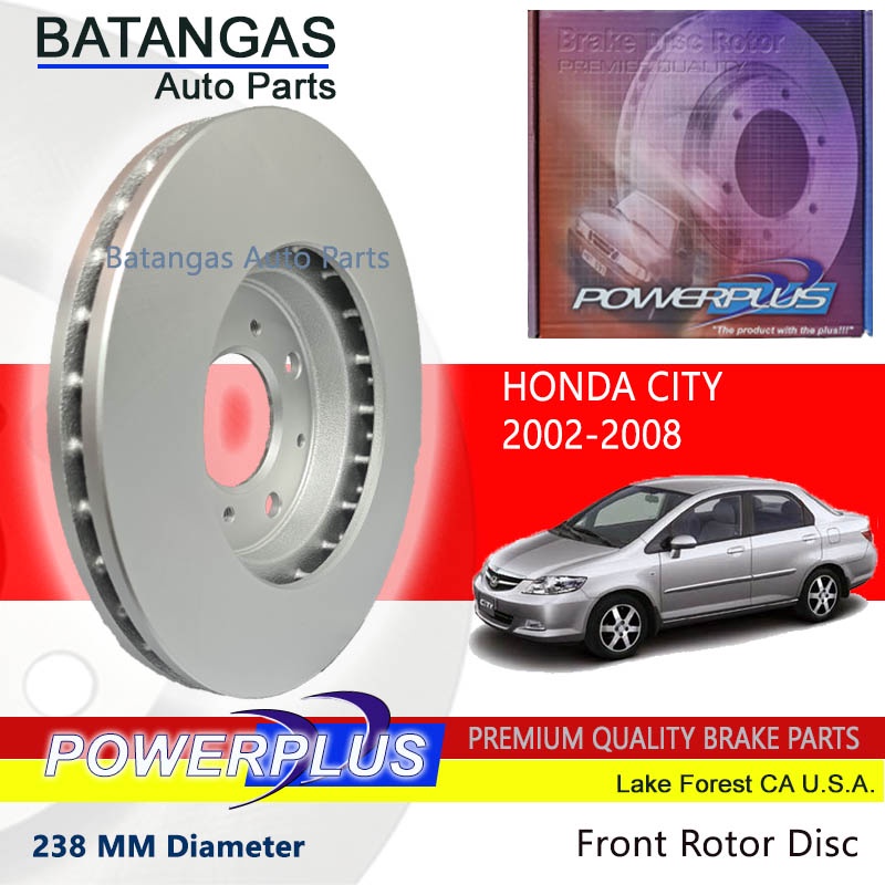 Rotor Disc Front Honda City i-dsi 2002-2008 238MM DIAMETER | Shopee ...