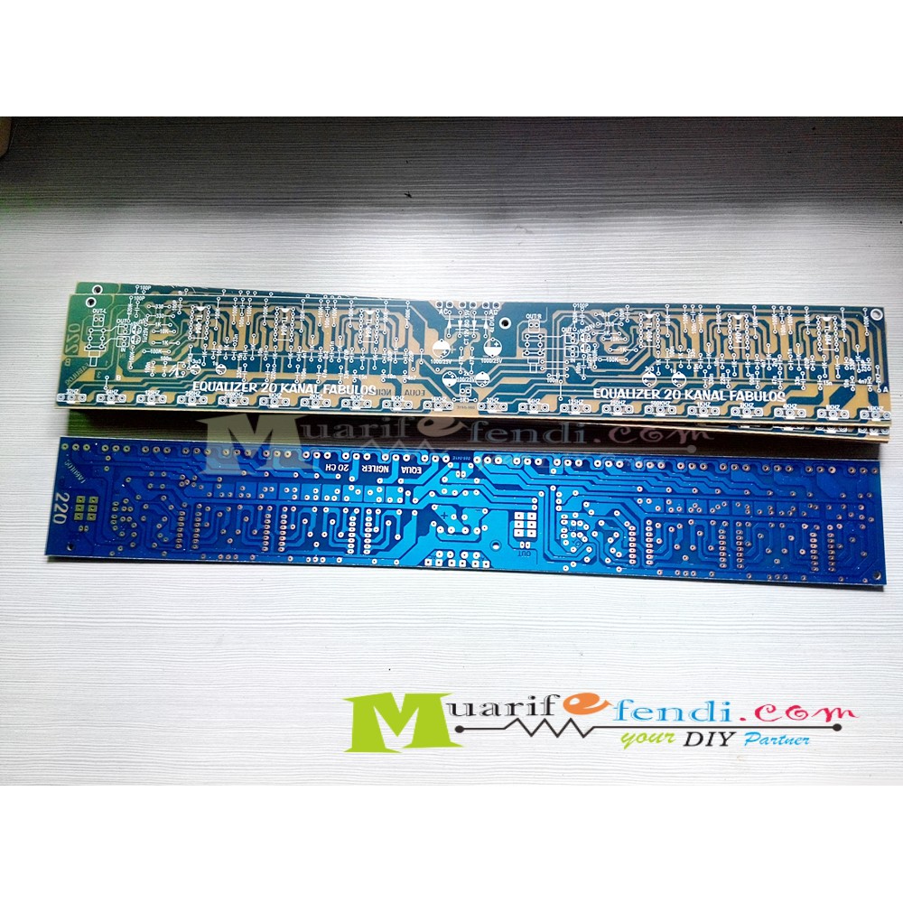 Pcb Equalizer 20channel Stereo Potentio Swivel OpAmp Tone Control ...