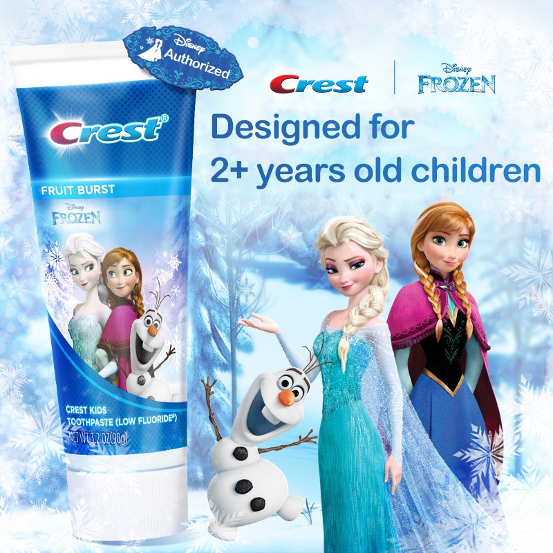 Crest Toothpaste Kids 3d White Food grade Disney Pattern Fruit Scented ...