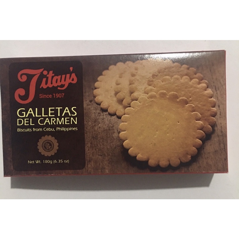 Titay’s Galletas Del Carmen Biscuits 180g | Shopee Philippines