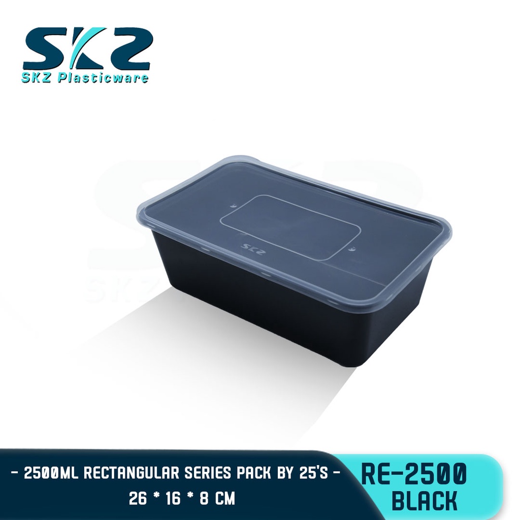 SKZ BLACK CLEAR CONTAINER RECTANGULAR SERIES RE2500 ENVIRONMENTAL ...