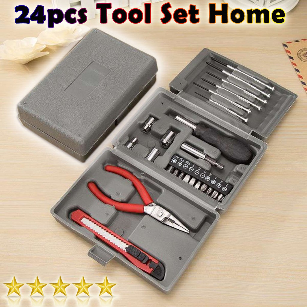 24pcs Tool Set Home Multi-Function Hardware Toolbox Gift Combination ...