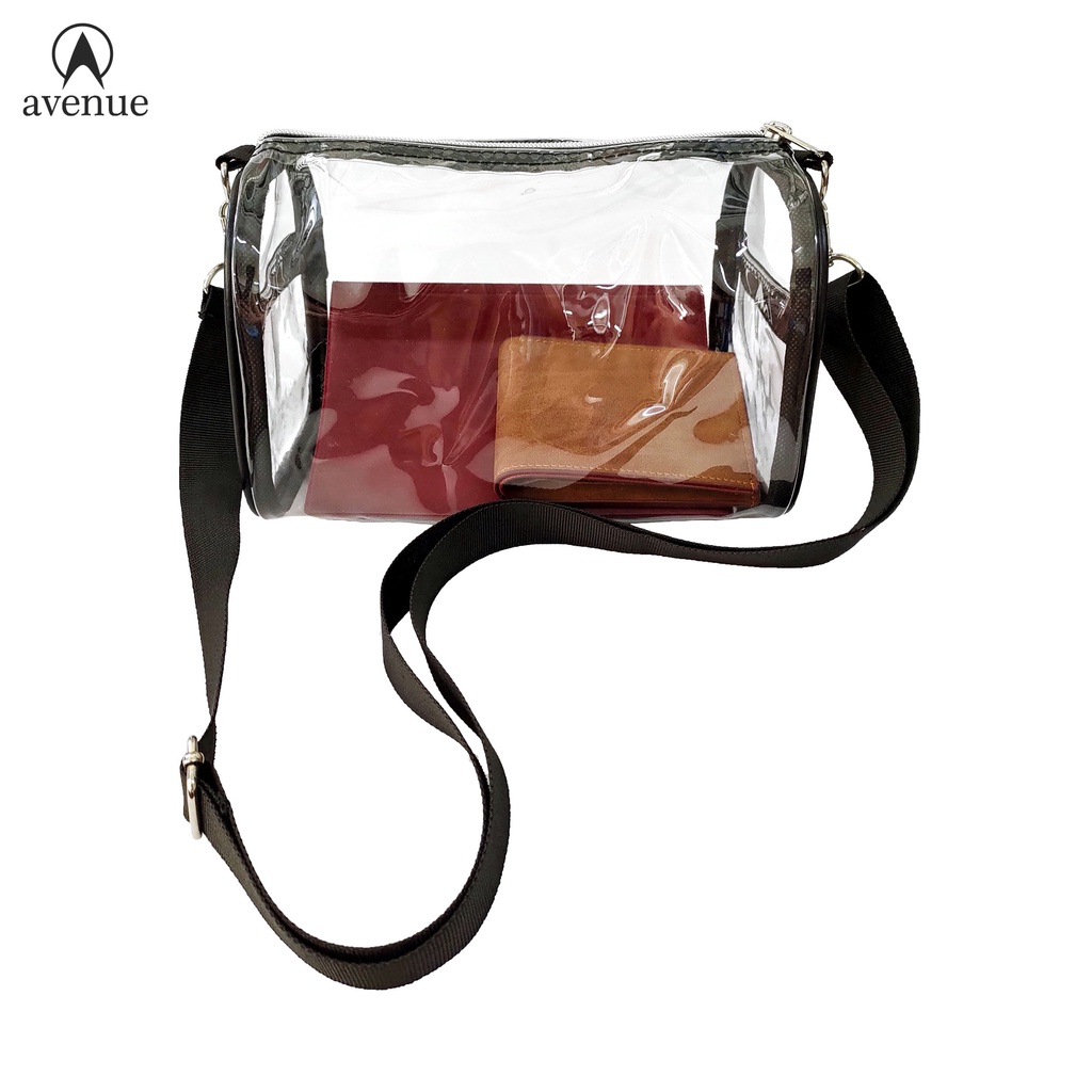 Avenue #302 Transparent PVC Clear Sling Bag Shoulder Bag Thick Plastic ...