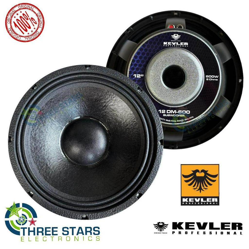 Kevler Professional 1pc. 12 DM 600 12 inch Subwoofer 600 Watts Peak ...