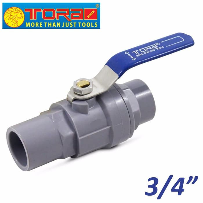 Tora Ball Valve PVC Gray 3/4" AW/Stop Faucet Stainless Handle | Shopee ...