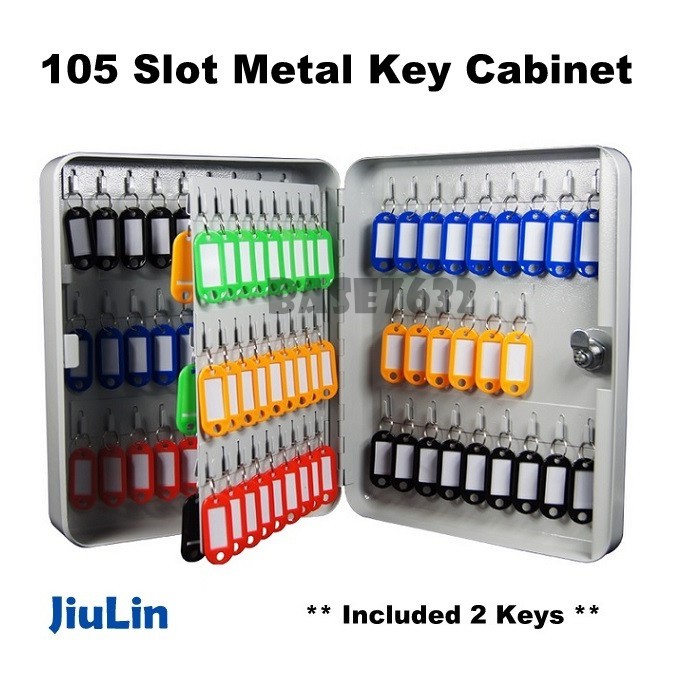 JIULIN 105 Slot Hook Position Metal Key Keys Box Storage Cabinet 2317.1 ...