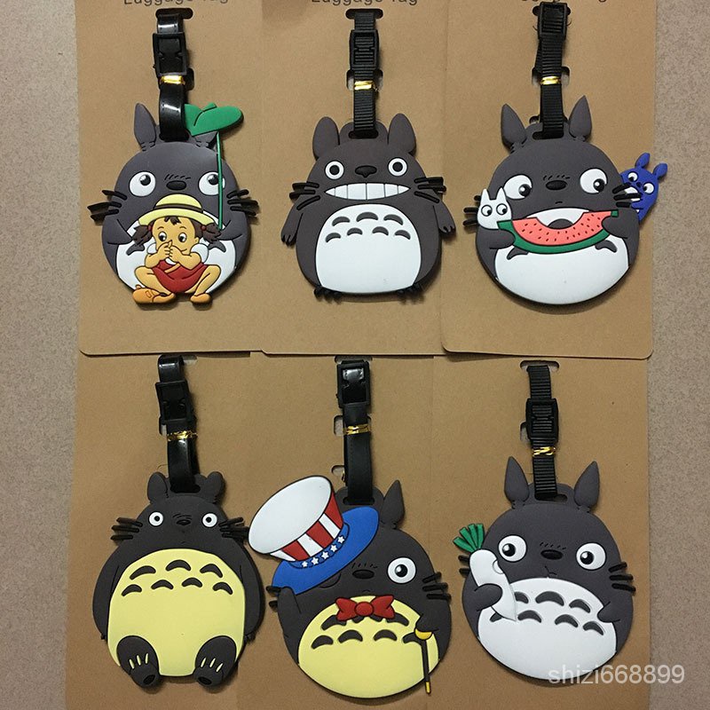 Luggage Signage Cartoon Anime My Neighbor Totoro Tag Cute Pony Bear ...
