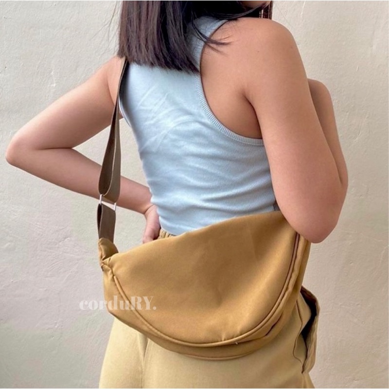 Canvas Dumpling Bag | corduRY. | Shopee Philippines
