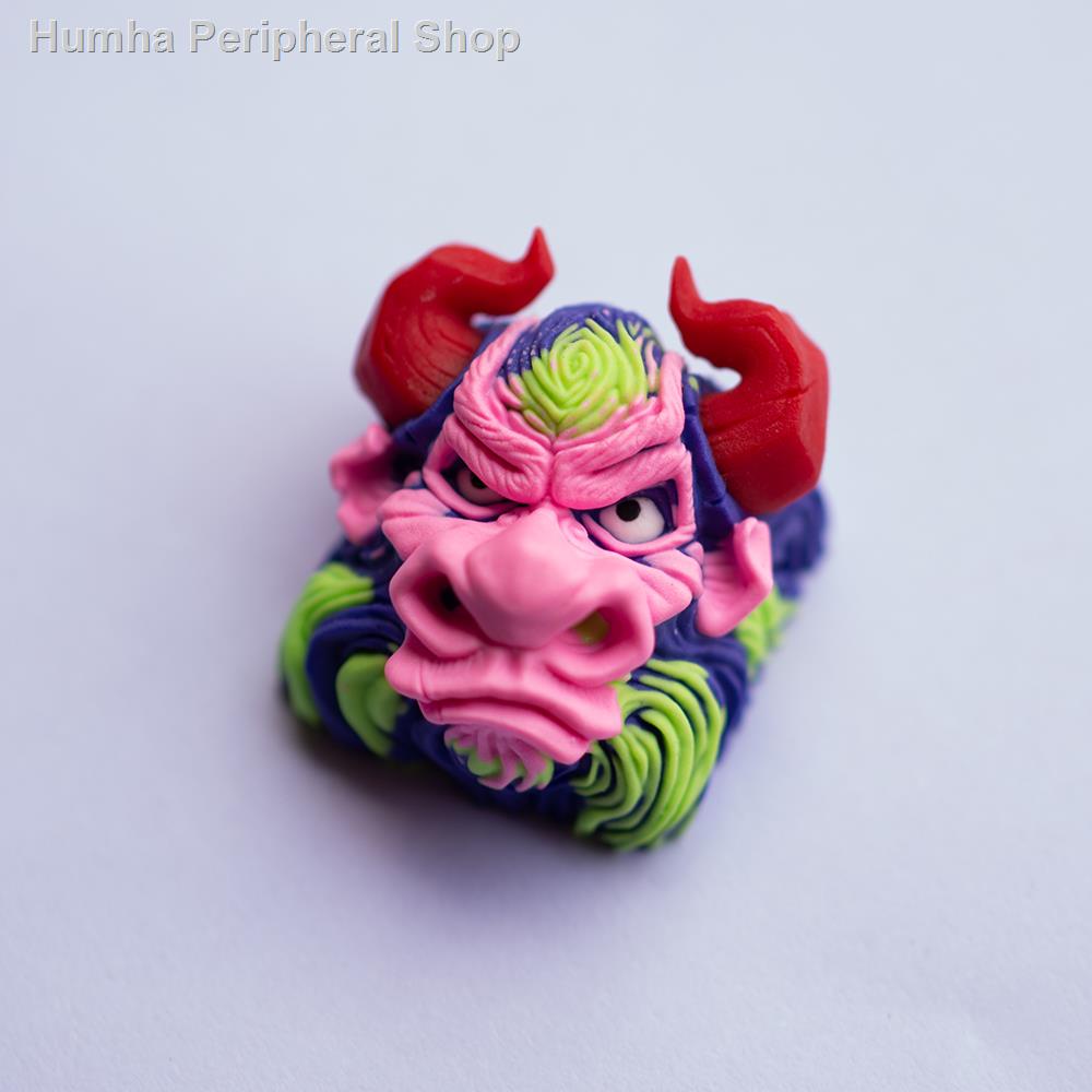 Humha Artisan keycap Bull keycap Hand made Resin keycap mechanical ...