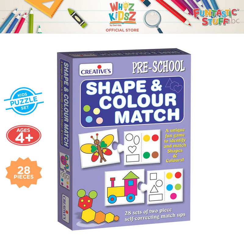 Whiz Kidsz Shape and Colour Match Puzzles, Educational Puzzles for Kids ...