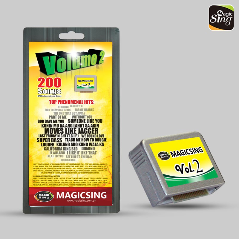 Magic Sing Song Chip Volume 2 200 OPM and International Songs | Shopee ...