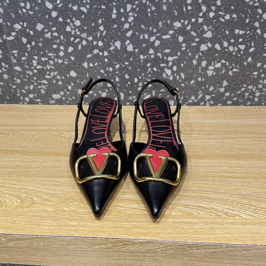 Valentino Classic Casual Ladies Heels (with Box) | Shopee Philippines