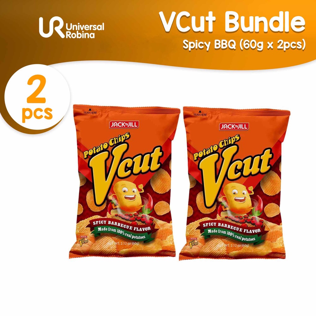 2 x Vcut Spicy BBQ Buddy Size (60g) | Shopee Philippines