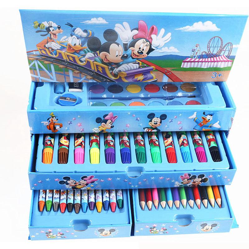 High Quality 54Pcs/Set Kids Drawing Art Set Cartoon Painting Pen Color ...