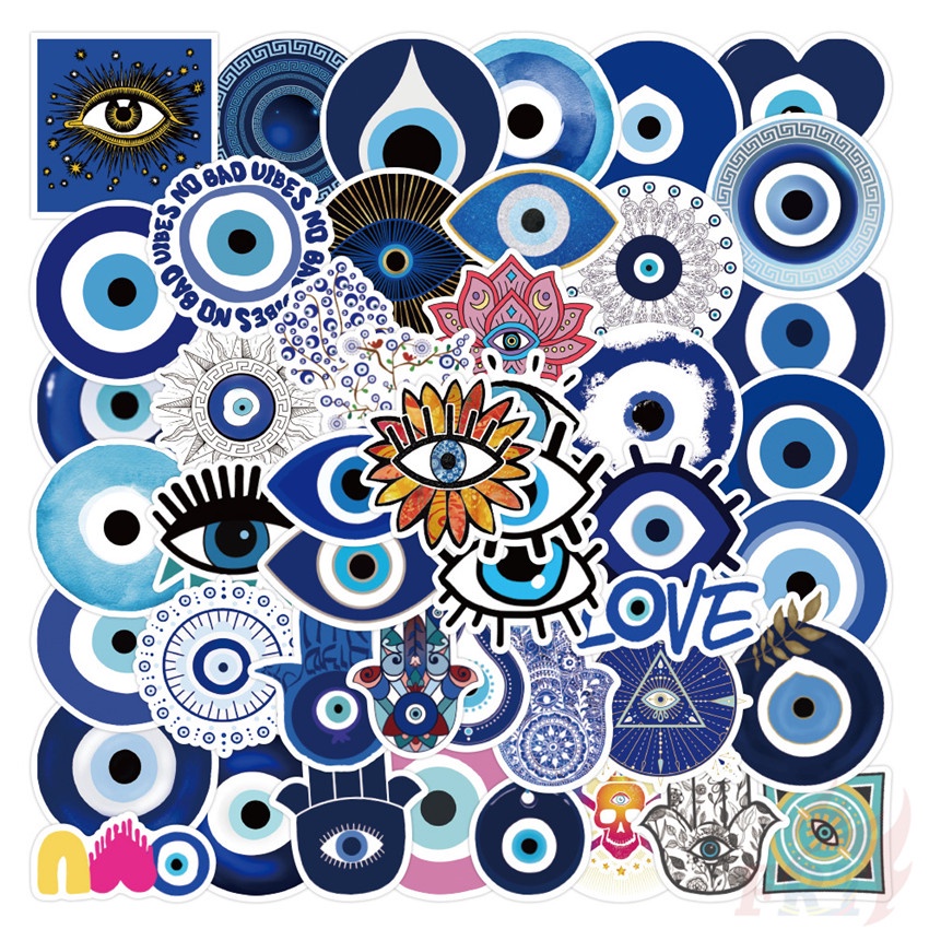 Evil Eyes Series 02 Turkey Lucky Blue Eye Stickers 50Pcs/Set DIY ...