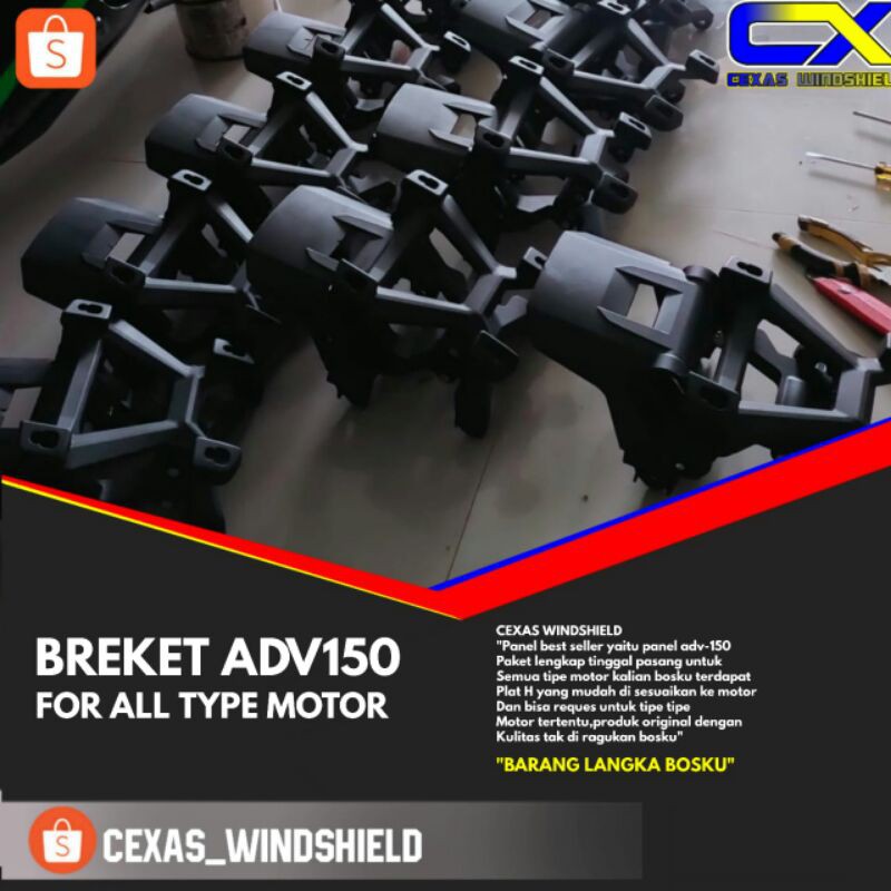 Honda adv pnp all automatic visor/windsheild bracket | Shopee Philippines