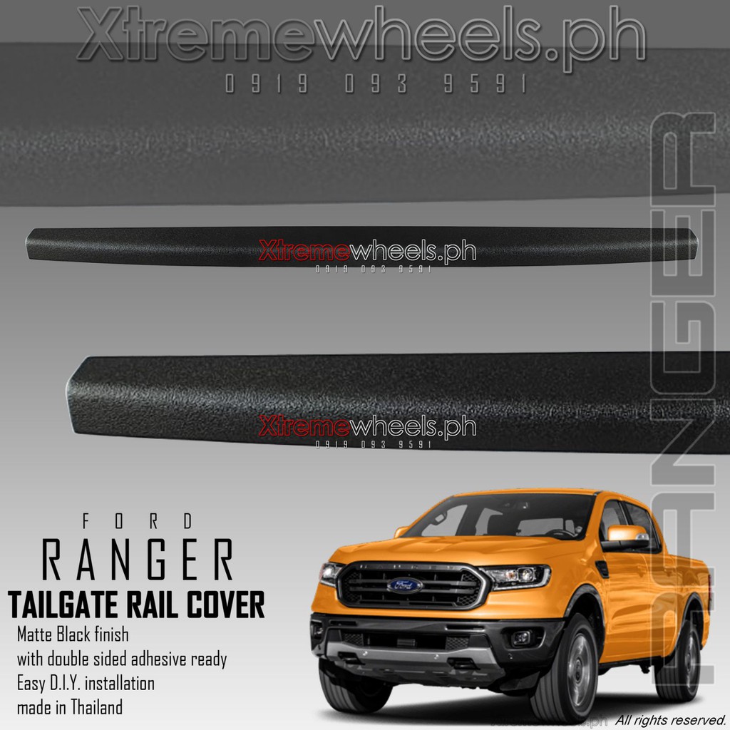 Ford Ranger / Wildtrak 2015 to 2022 Thailand Made RailGuard Matte Black ...