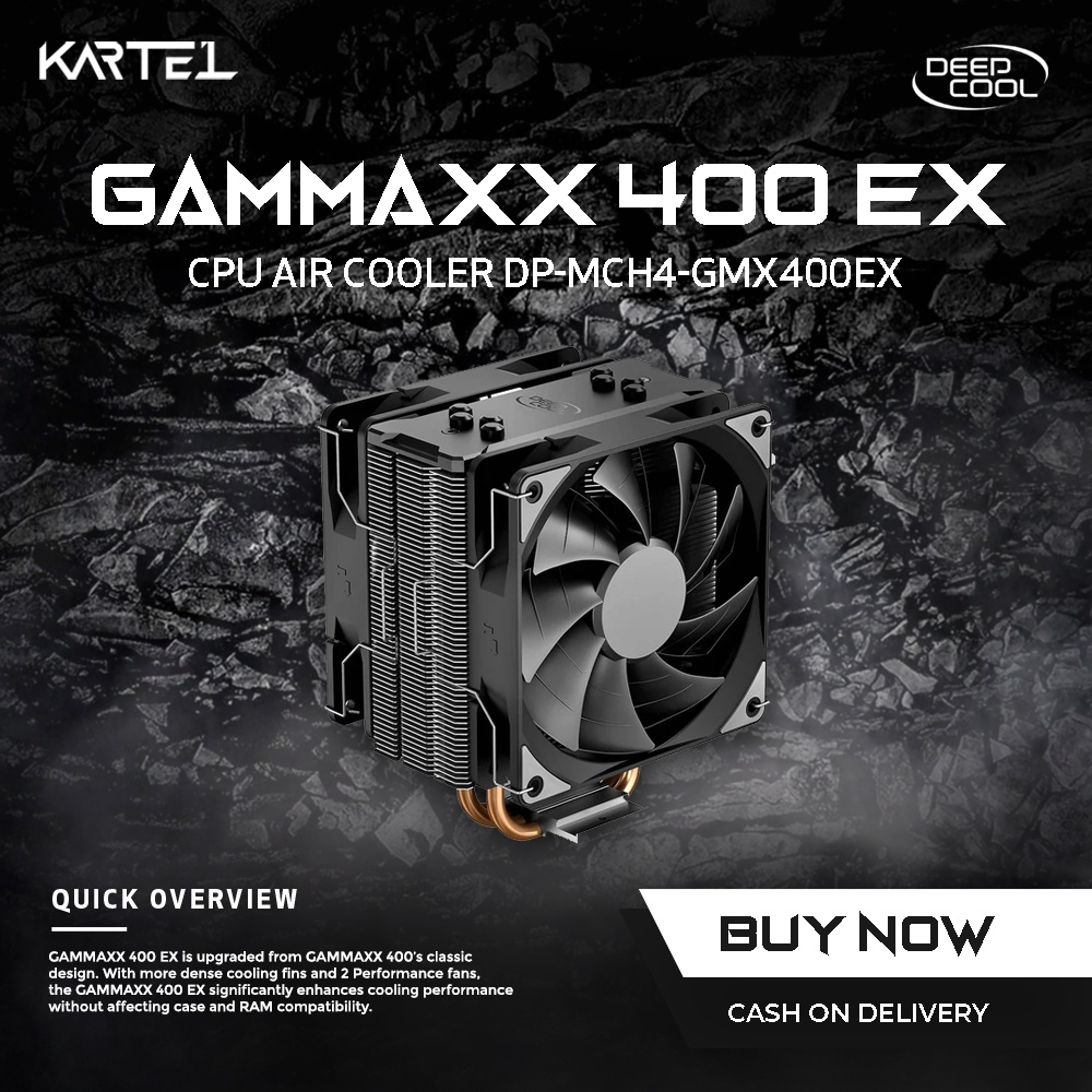 Deepcool GAMMAXX 400 EX CPU Air Cooler (DP-MCH4-GMX400EX | Shopee ...