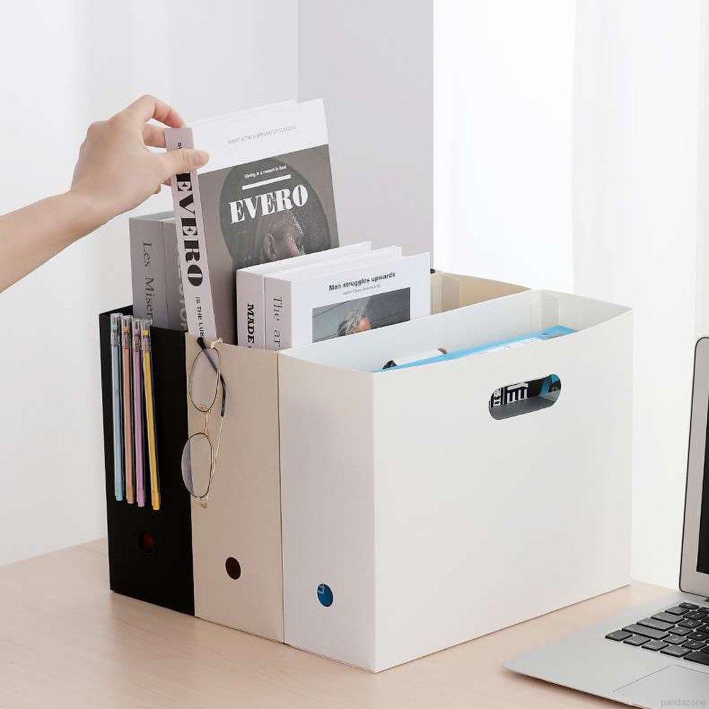 Creative Folding Storage Basket Book Stand Box Storage Desktop ...