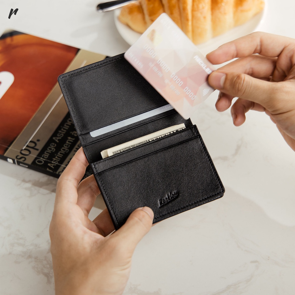 Reckless Folding Leather Wallet - Jack Slim Wallet - Nappa Leather - 3 ...