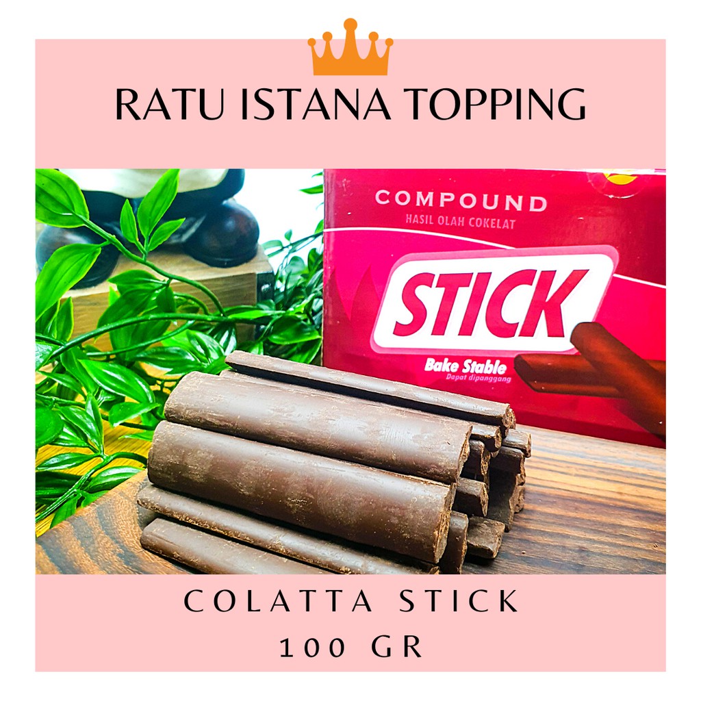 Colatta STICK CHOCOLATE STICK COMPOUND BAKE STABLE COLATTA 100gr REPACK ...