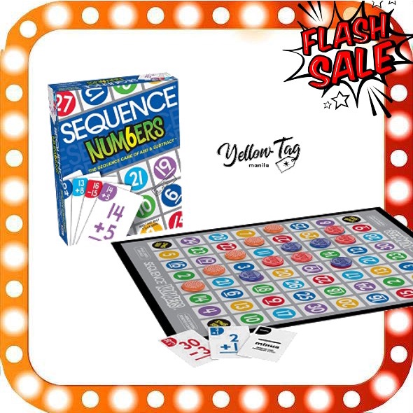 ⚡SEQUENCE Numbers - The SEQUENCE Game of Add & Subtract Fun Family Games Educational Game⚡ ...