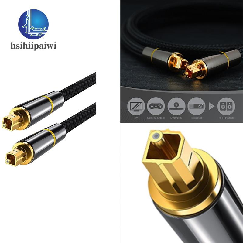 HIFI 5.1 Digital SPDIF Fiber Toslink Optical Audio Cable for TV Box ...