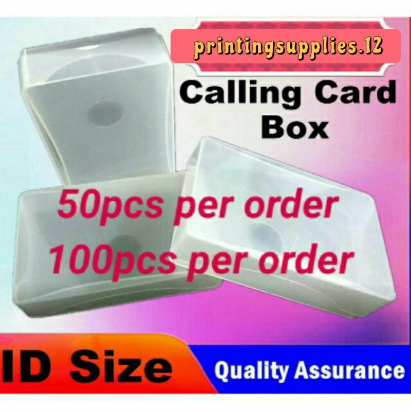 CALLING CARD BOX/CASE 50pcs | Shopee Philippines