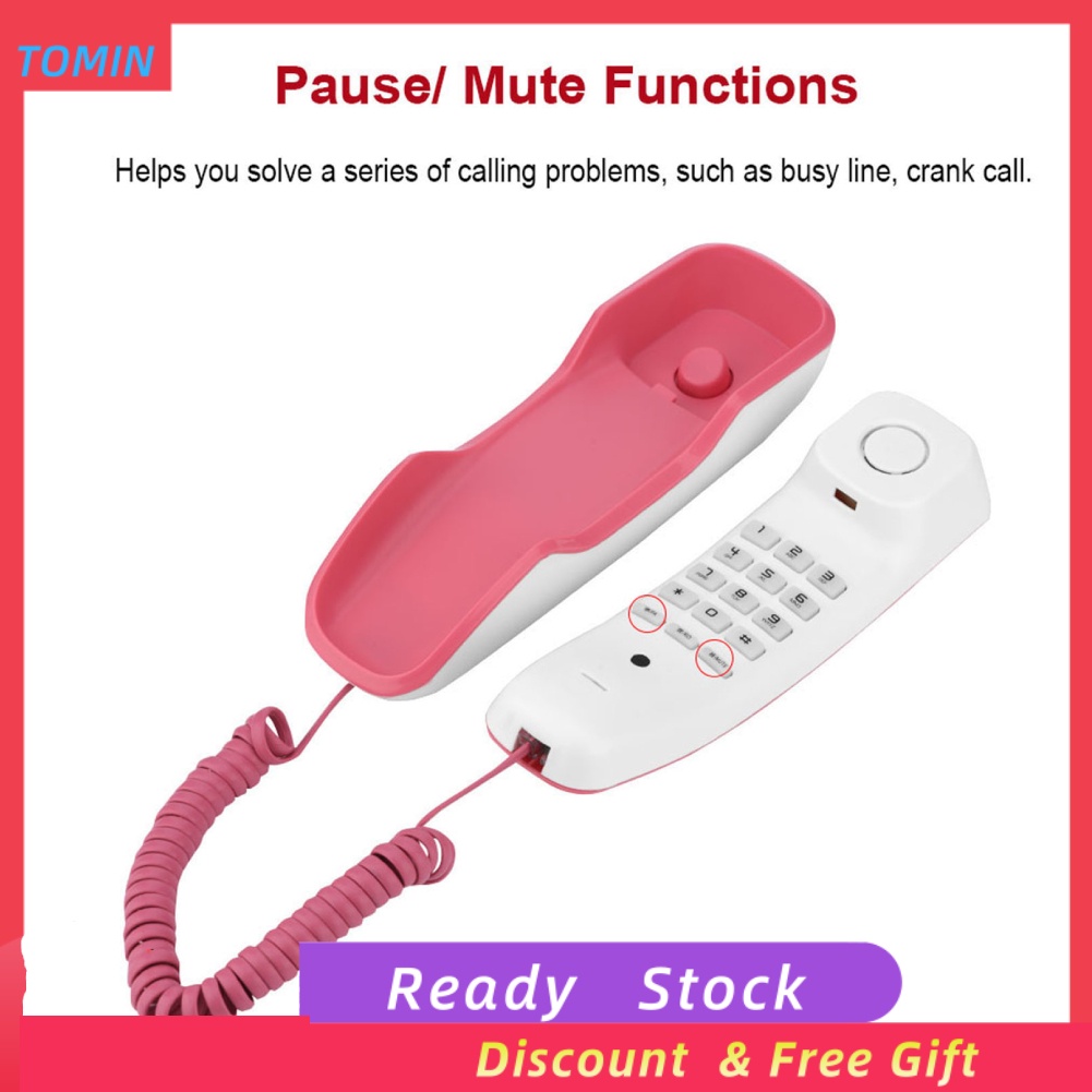 [READY STOCK] Wall Telephone Pause/Mute/Redial Landline | Shopee ...