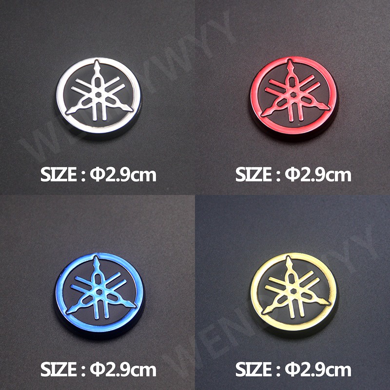 1pcs 29mm 3D Raised Motorcycle Decal Badge Tank Sticker Round ABS ...