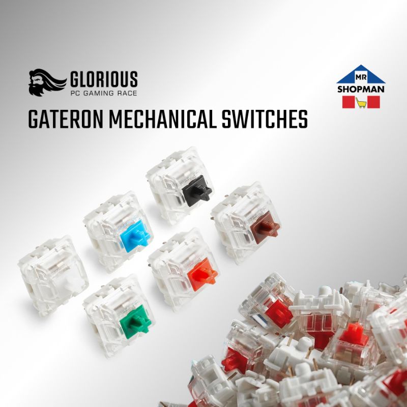 Glorious Gateron Mechanical Switch Pack of 8 / 12 / 24 / 36 Switches ...