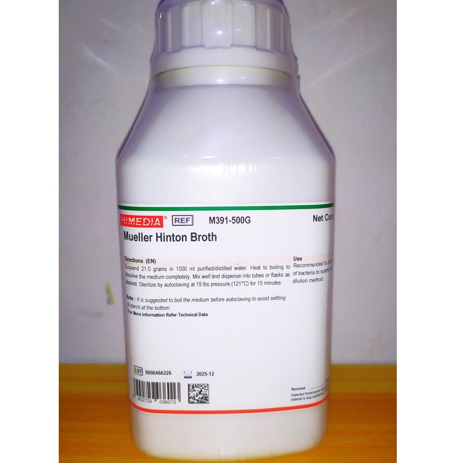 HIMEDIA Mueller Hinton Broth 500g Dehydrated Culture Growing Media ...