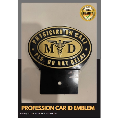 Doctor Physician Car Plate Badge Profession Emblem for Car Accessories ...