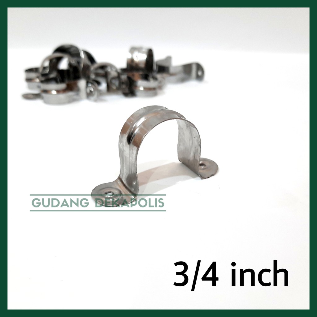 3/4" INCH PIPE CLAMPS THICK OMEGA PIPE CLAMPS | Shopee Philippines
