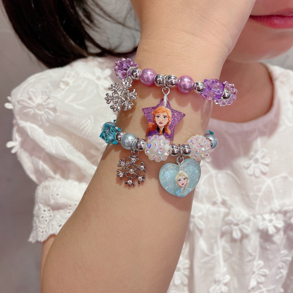 Frozen / Elsa Bracelet Set, jewelry and gift box, girl, birthday gift ...