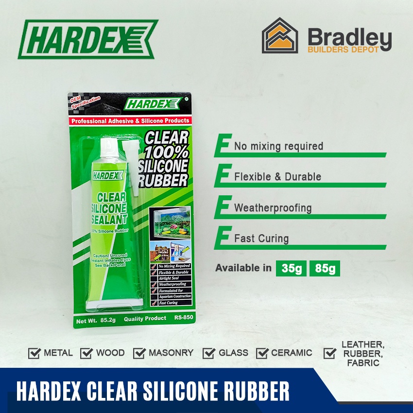 Hardex Clear Silicone Rubber (35g/85g) | Shopee Philippines