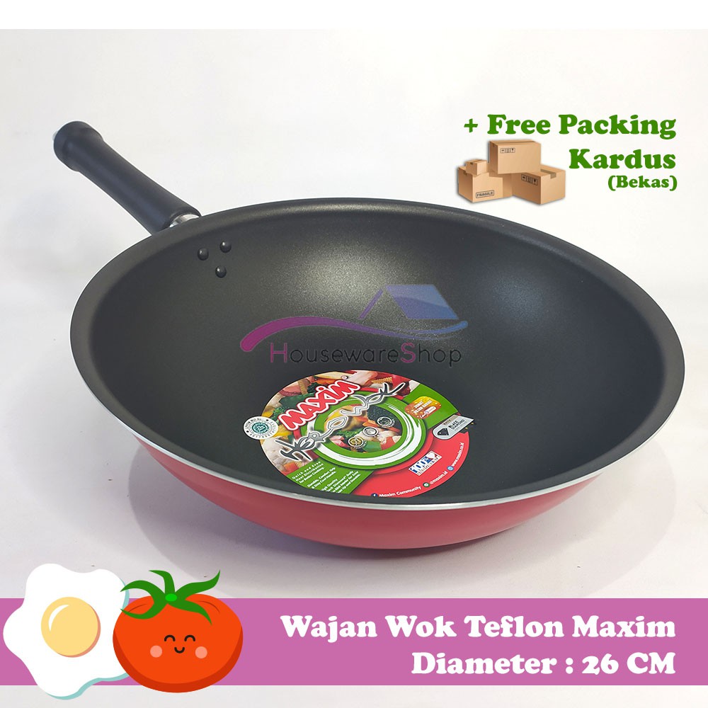 Maxim Teflon Pan in Hero Wok 26 CM - NVP | Shopee Philippines
