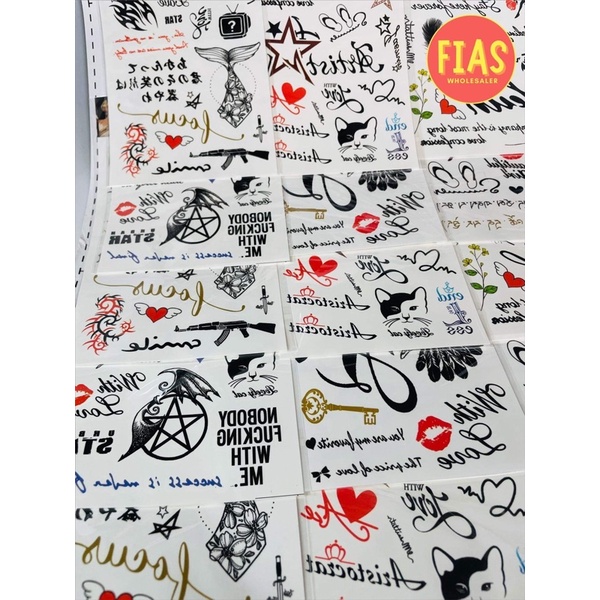 20 sets 5D Tattoo Stickers for kids / Lootbag Filler / Wholesale ...