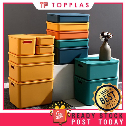 Storage Box with lid/Clothes Box/Colourful Box/Kotak Simpan/Storage ...