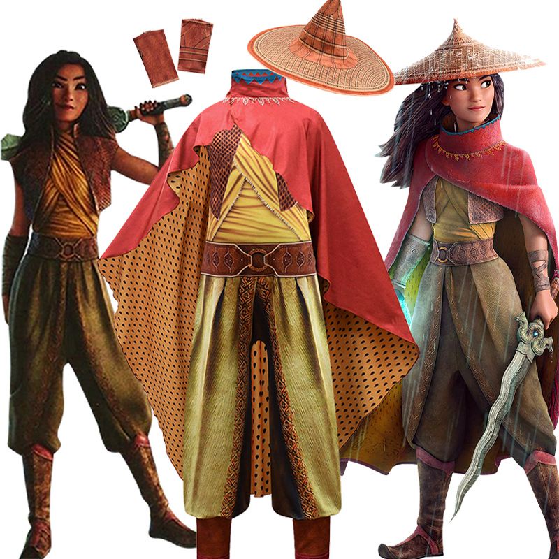 Delightful And Raya The Last Dragon Kids Costume Set Perfect ...