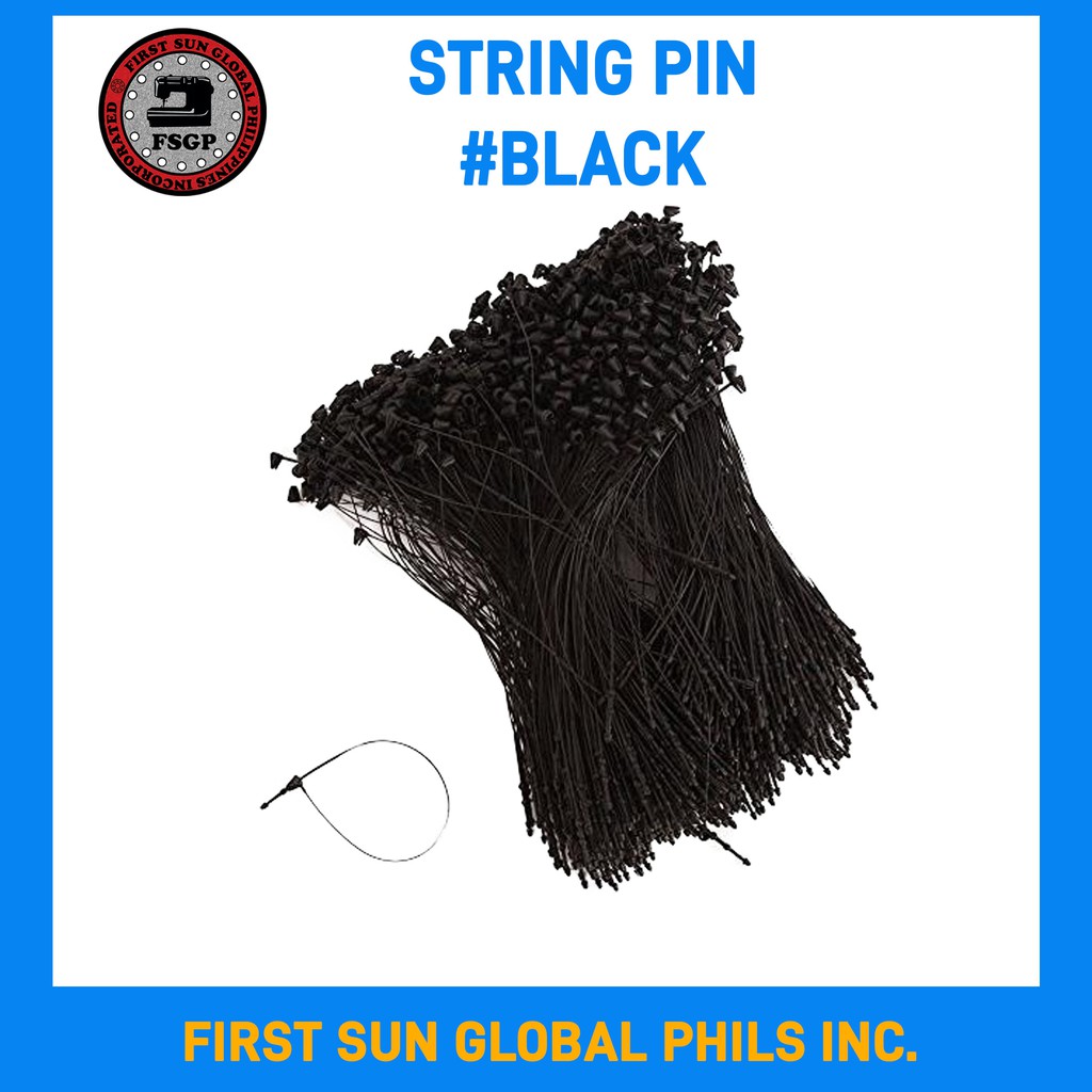 String Pin / Loop Pin / Loop lock / tagging lables WHITE AND BLACK ...