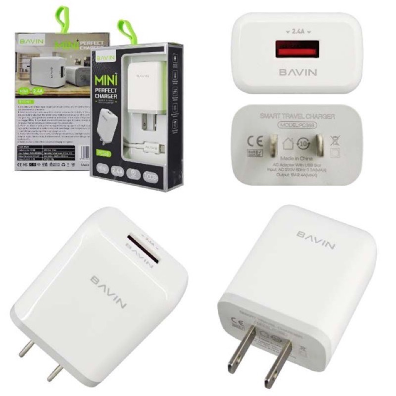 beauty888.ph BAVIN PC368 Quick & Mini Charger For Micro/Ios/TYPe C ...