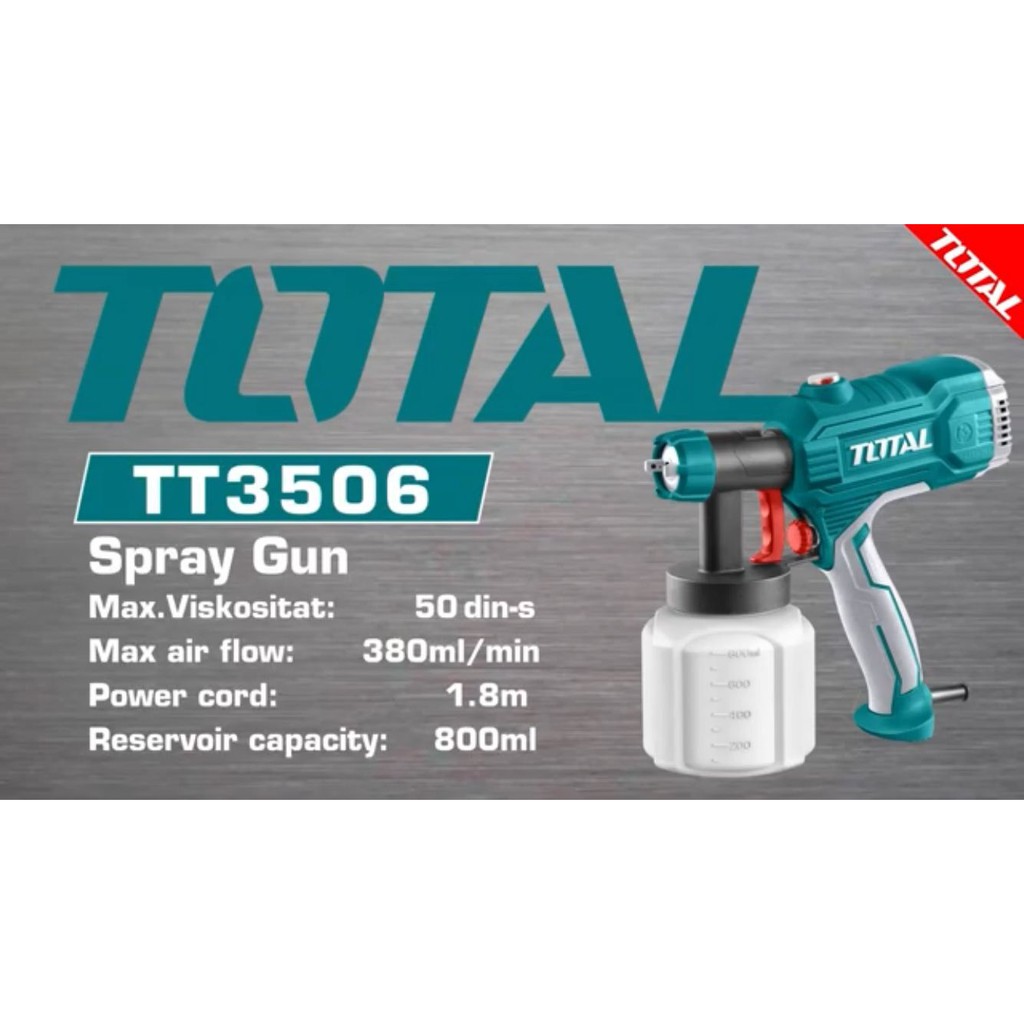 TOTAL Tools by Winland HVLP Electric Paint Zoom Spray Gun Sprayer ...