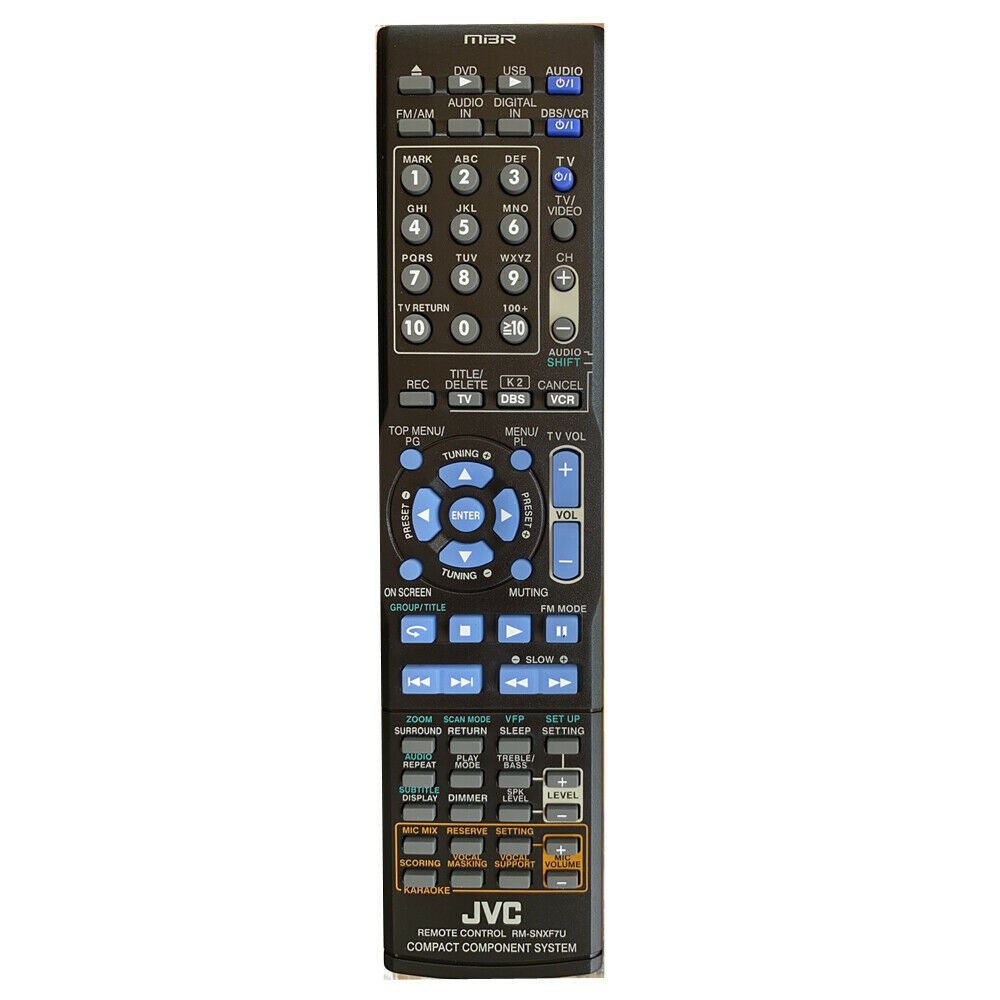 New RM-SNXF7U For JVC Audio System Remote Control NX-D7 NX-D7UX NX-D7UN ...