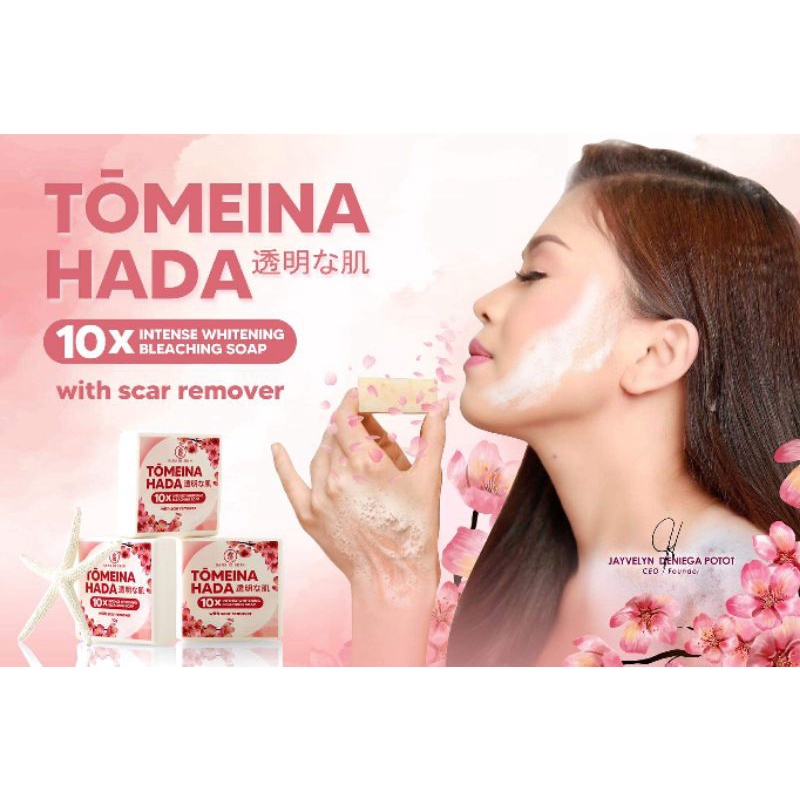 TOMEINA HADA 10X Intense Whitening Bleaching Soap 70g | Shopee Philippines