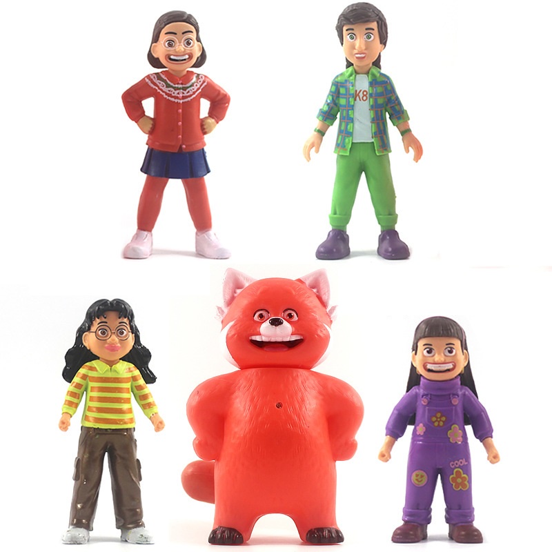Disney Pixar Turning Red Toys Action Figure Doll Luminous Bear ...